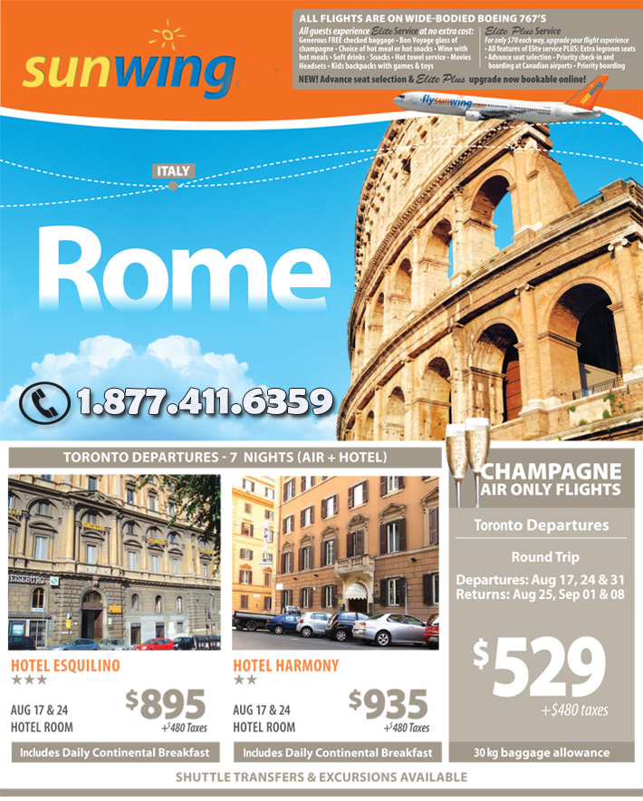 Sunwing Vacations | Summer Escapes with Sunwing Vacations | Europe ...